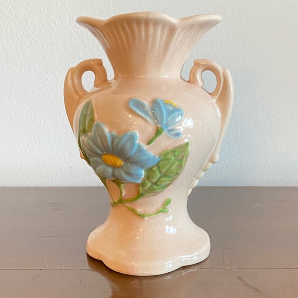 hull | Accents | Vintage Hull Pink Flower Vase Has Crack | Poshmark